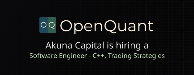 Software Engineer - C++, Trading Strategies - Akuna Capital