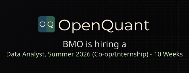 Data Analyst, Summer 2026 (Co-op/Internship) - 10 Weeks - BMO