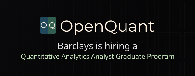Quantitative Analytics Analyst Graduate Program - Barclays