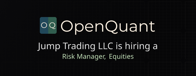 Risk Manager, Equities - Jump Trading LLC