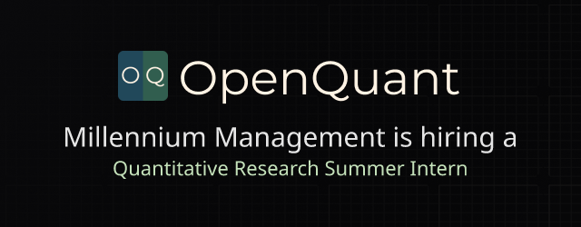 Quantitative Research Summer Intern - Millennium Management