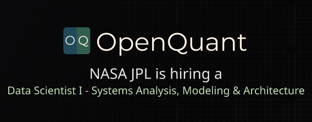 Data Scientist I - Systems Analysis, Modeling & Architecture - NASA JPL