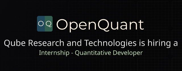 Internship - Quantitative Developer - Qube Research and Technologies