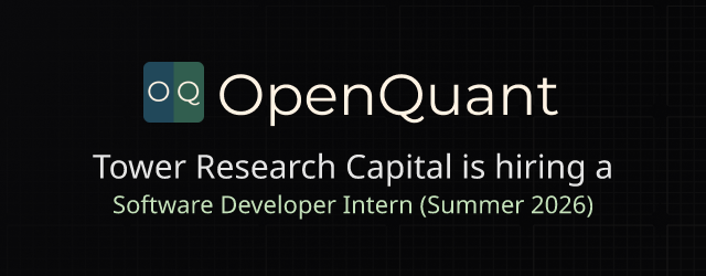 Software Developer Intern (Summer 2026) - Tower Research Capital