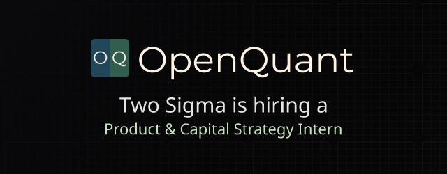 Product & Capital Strategy Intern - Two Sigma