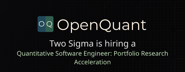 Quantitative Software Engineer: Portfolio Research Acceleration - Two Sigma