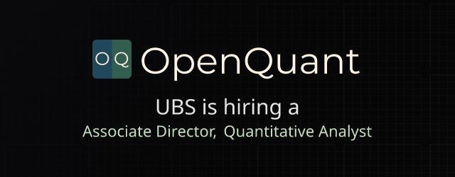 Associate Director, Quantitative Analyst - UBS