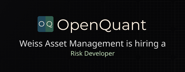 Risk Developer - Weiss Asset Management