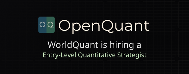 Entry-Level Quantitative Strategist - WorldQuant