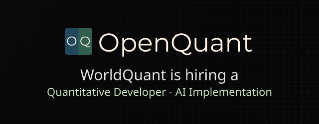 Quantitative Developer - AI Implementation - WorldQuant